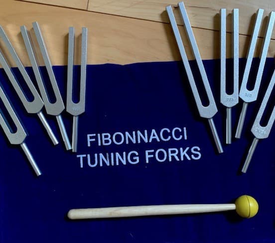 Fibonacci Tuning Fork Set - 8 Tuning Forks - Jill's Wings of Light